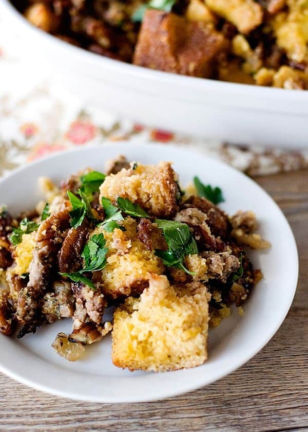 Cornbread, Sausage, and Pecan Stuffing | Baked Bree
