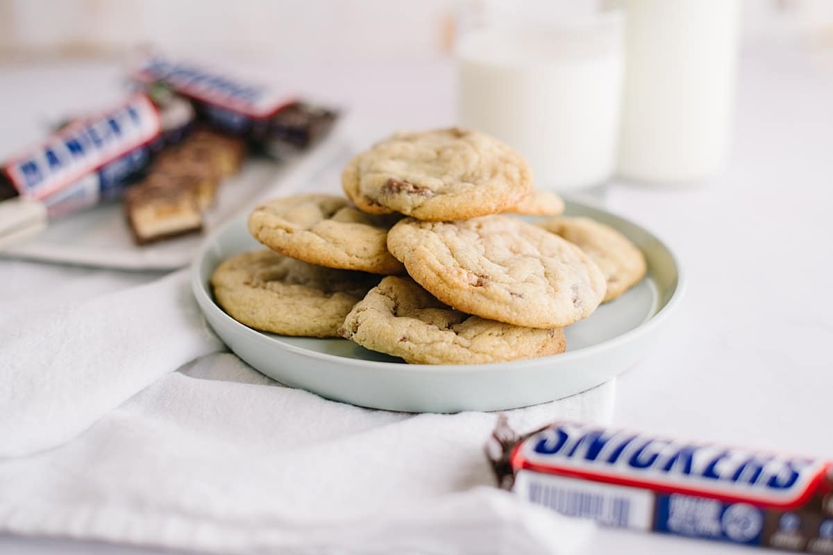 Snickers Cookies | Baked Bree