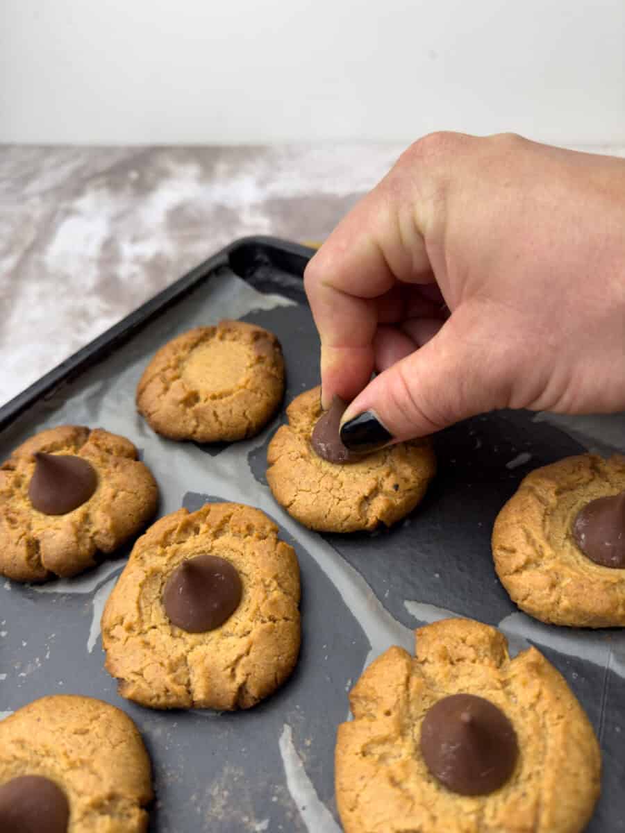 Classic Peanut Butter Blossom Cookies | Baked Bree