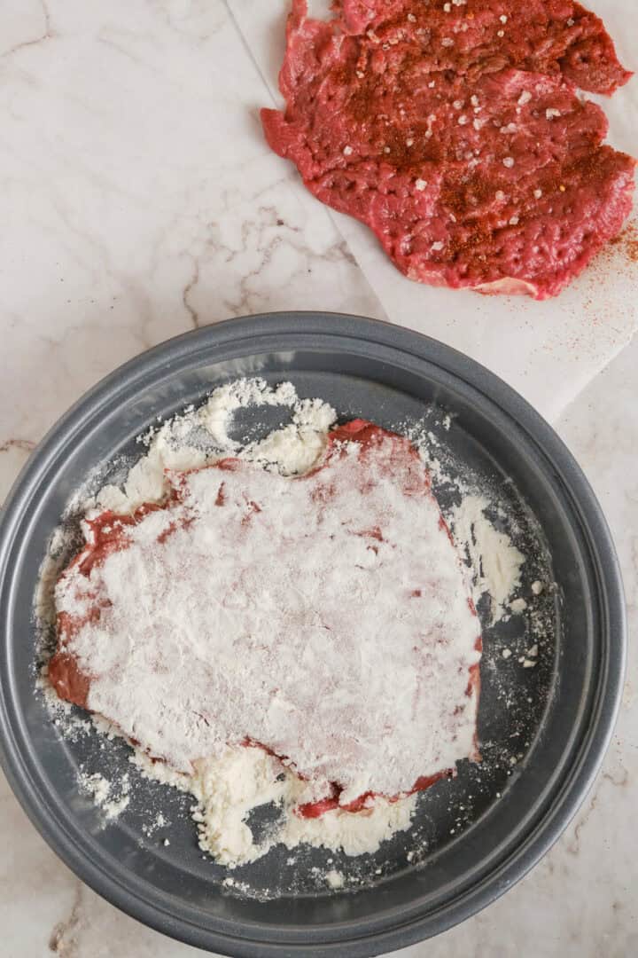Fried Cube Steak Recipe | Baked Bree