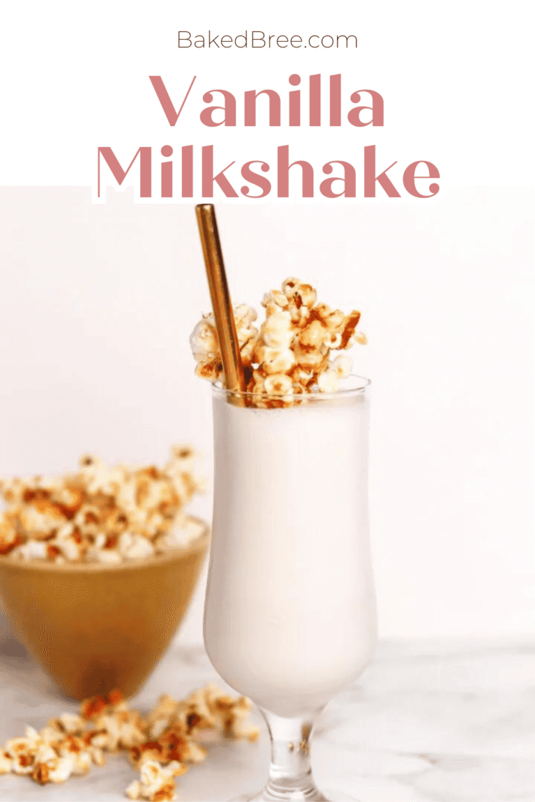 Delicious Vanilla Milkshake | Baked Bree