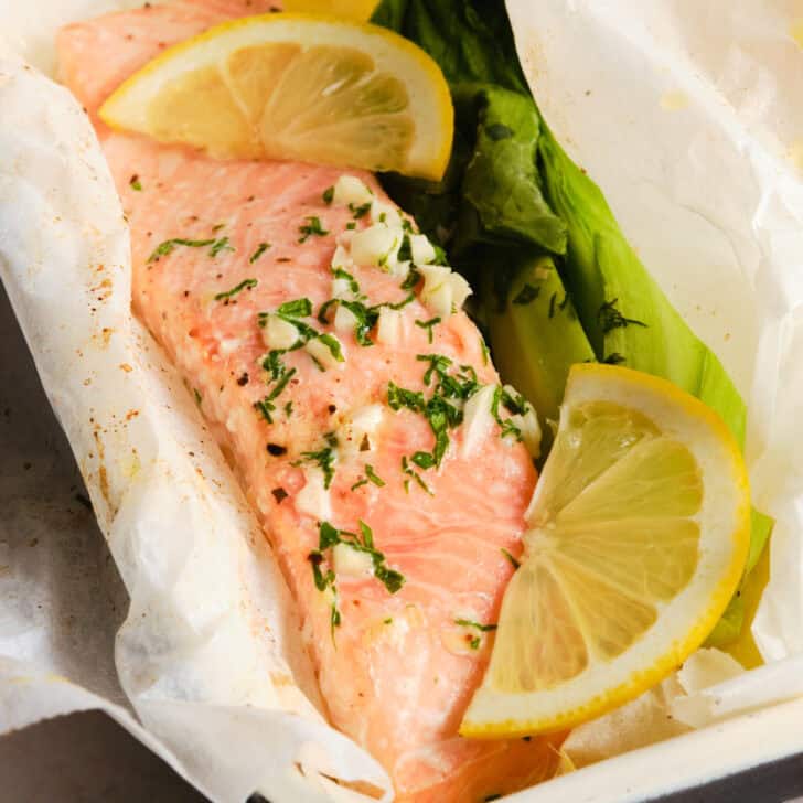 Salmon in Parchment Paper | Baked Bree