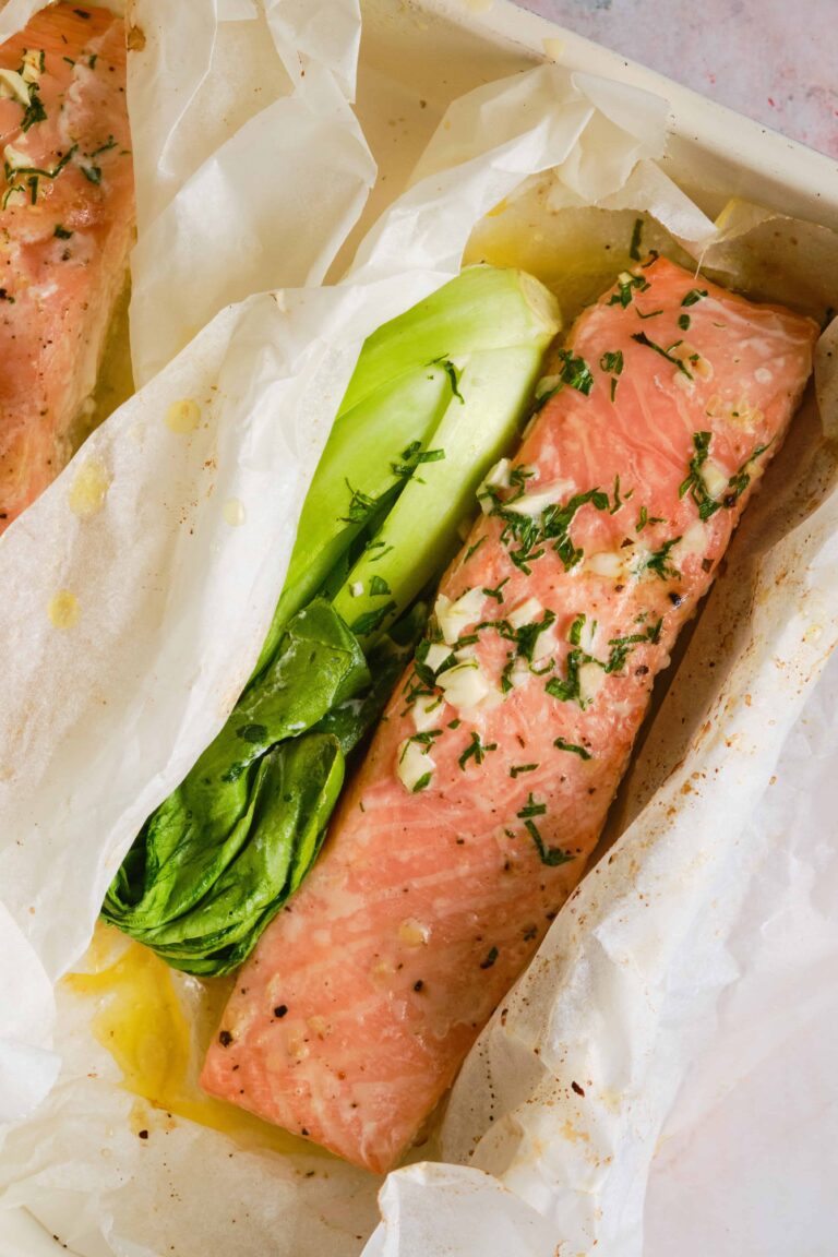 Salmon in Parchment Paper | Baked Bree