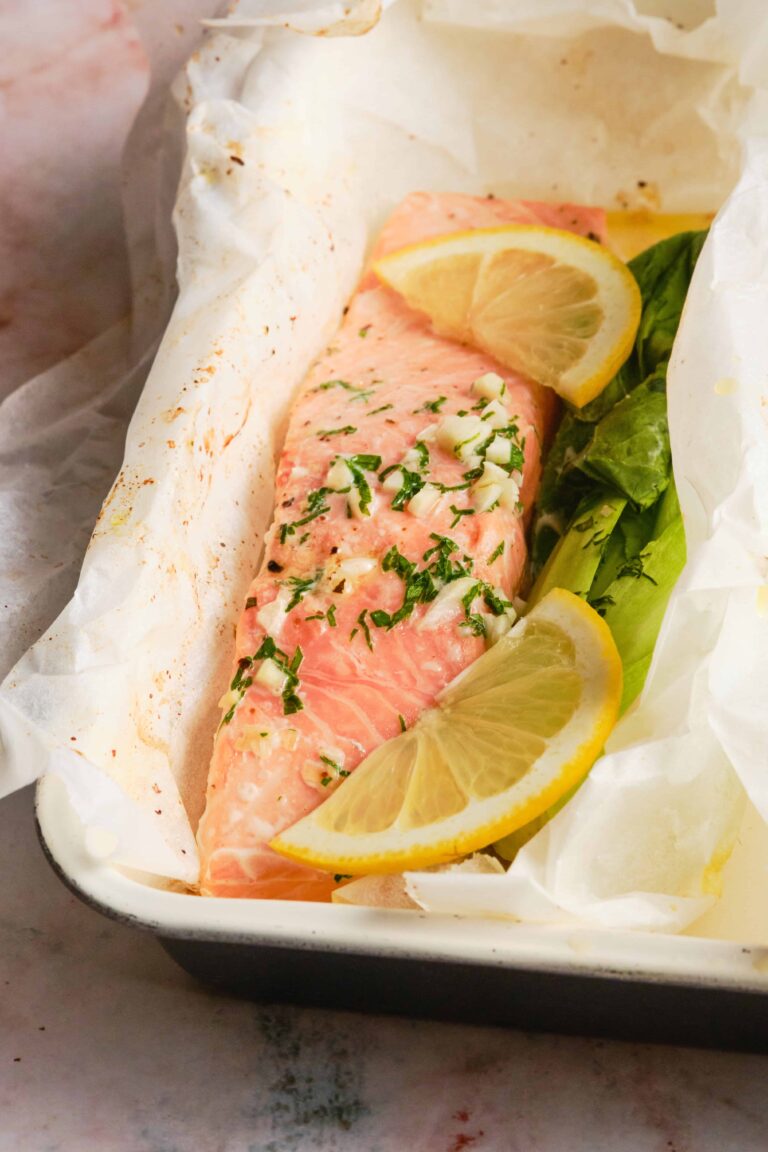 Salmon in Parchment Paper | Baked Bree