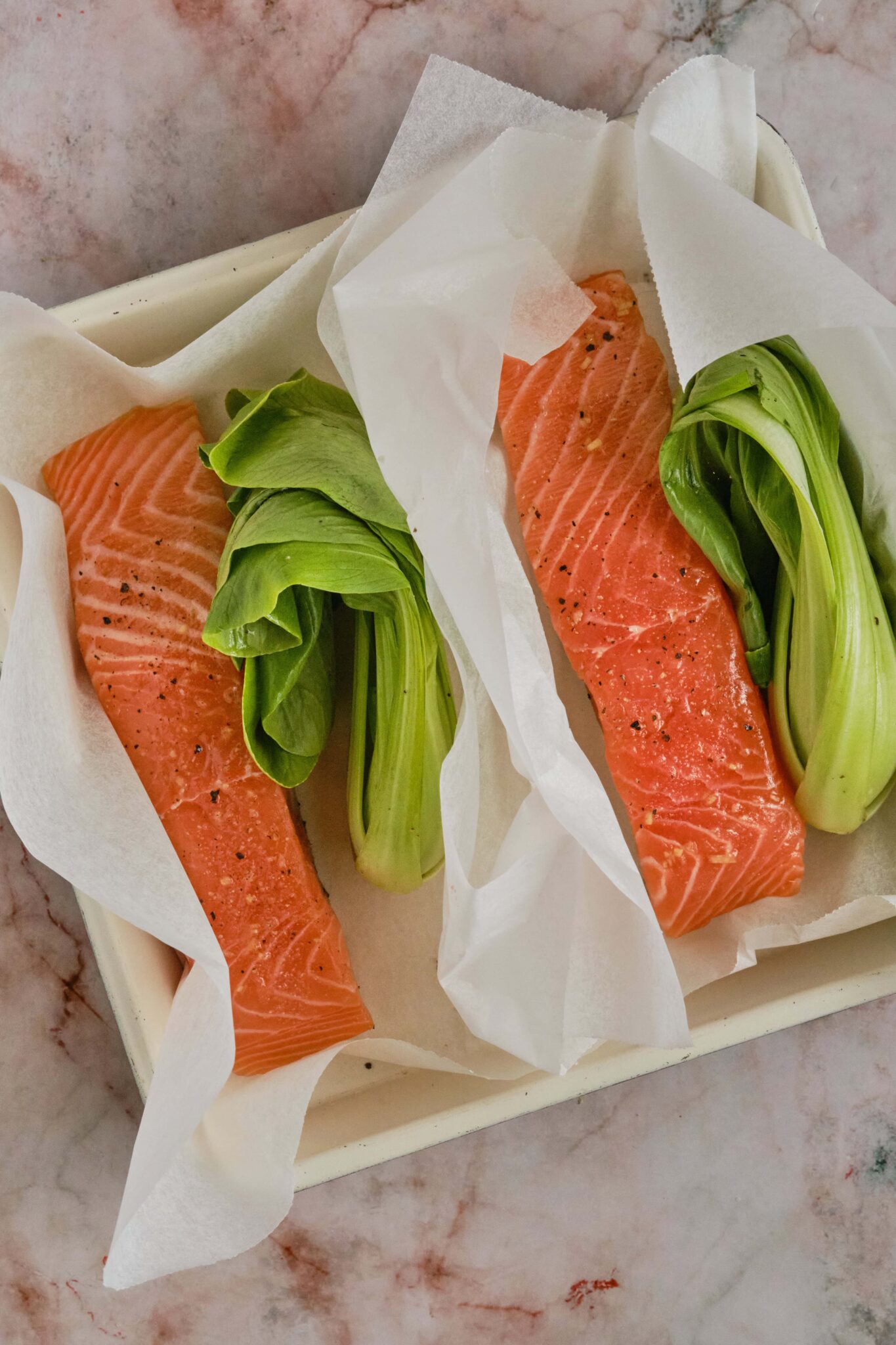 Salmon In Parchment Paper | Baked Bree