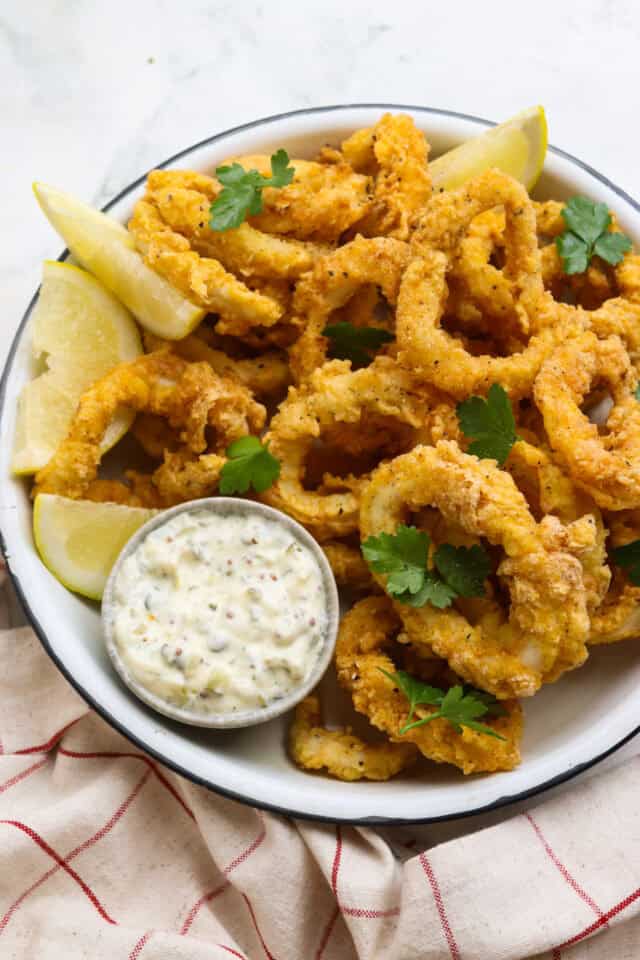 How to Make Crispy Fried Calamari | Baked Bree | Baked Bree