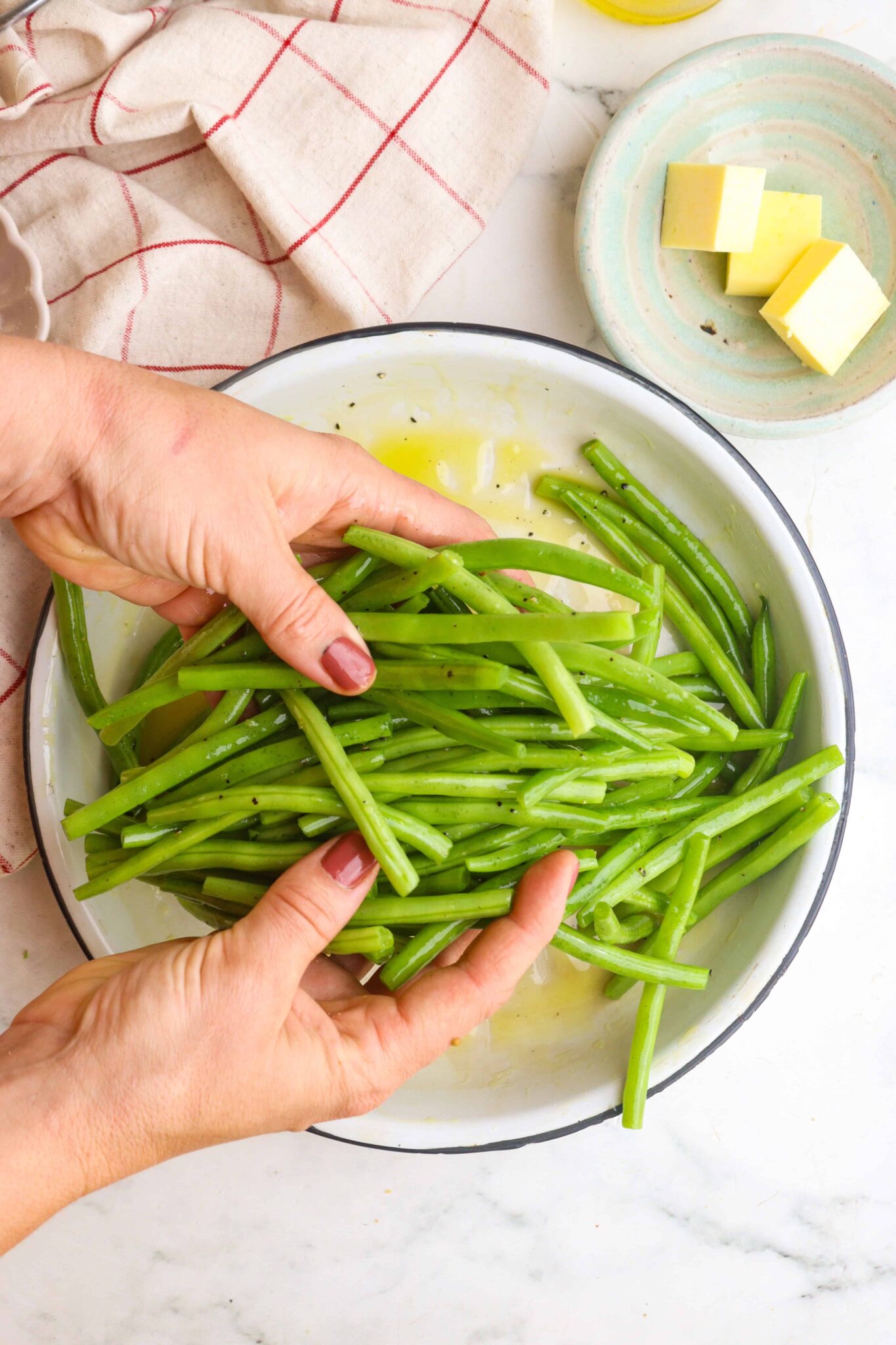 Delicious Grilled Green Beans Recipe | Baked Bree