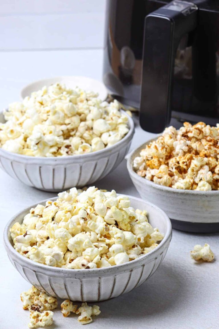 Air-Fryer Popcorn Recipe | Baked Bree