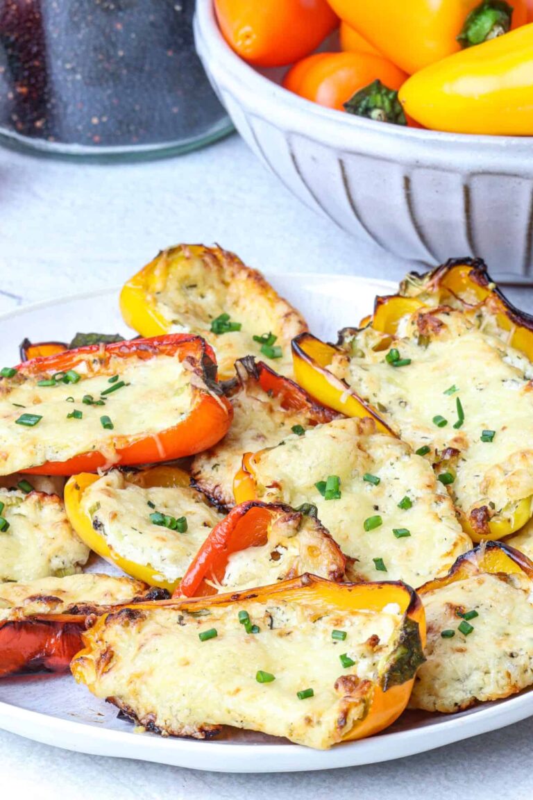 Boursin-Stuffed Peppers | Baked Bree