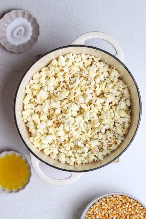 Buttered Popcorn Recipe | Baked Bree