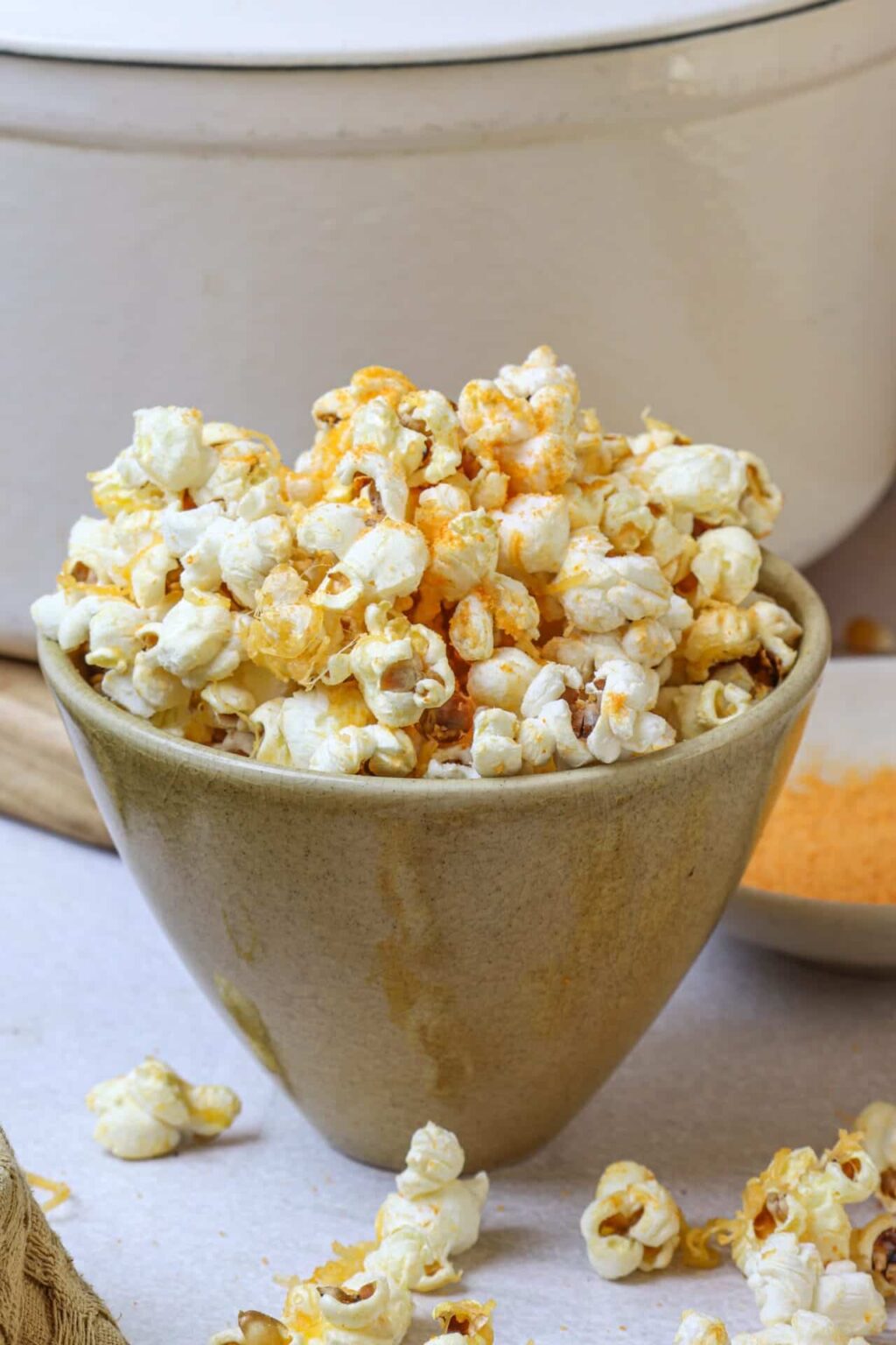 Easy Cheese Popcorn Recipe | Baked Bree