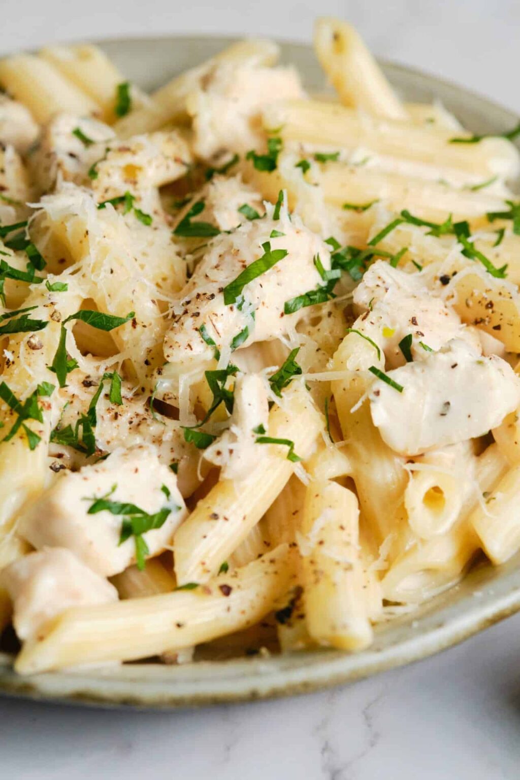Boursin Cheese Chicken Pasta | Baked Bree