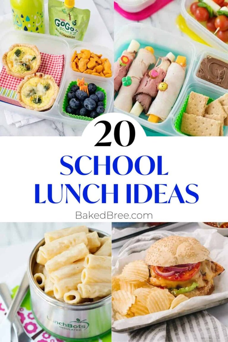20 School Lunch Ideas for Kids | Baked Bree