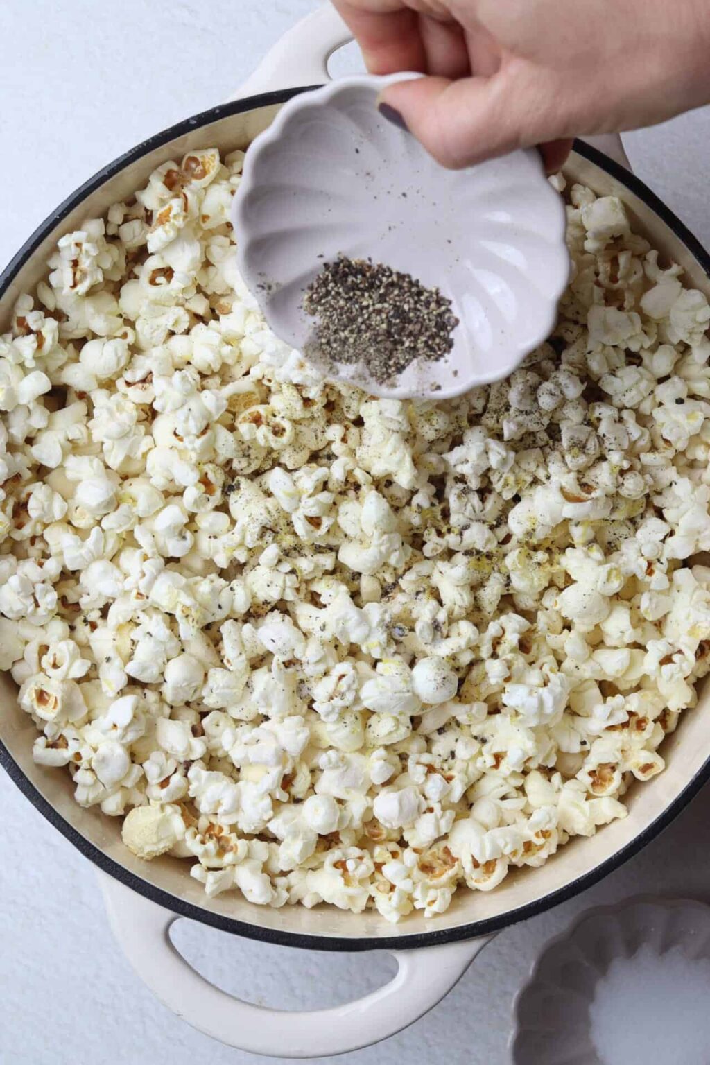 Lemon Popcorn Recipe (with Pepper!) | Baked Bree