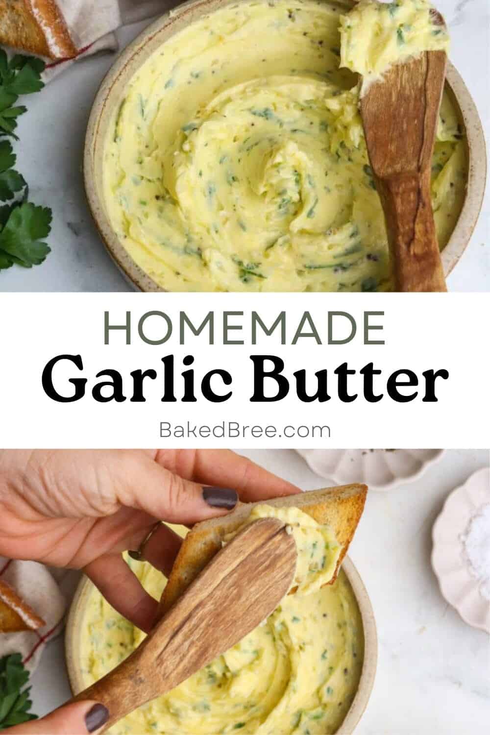 Easy Garlic Butter Recipe (5 mins!) | Baked Bree