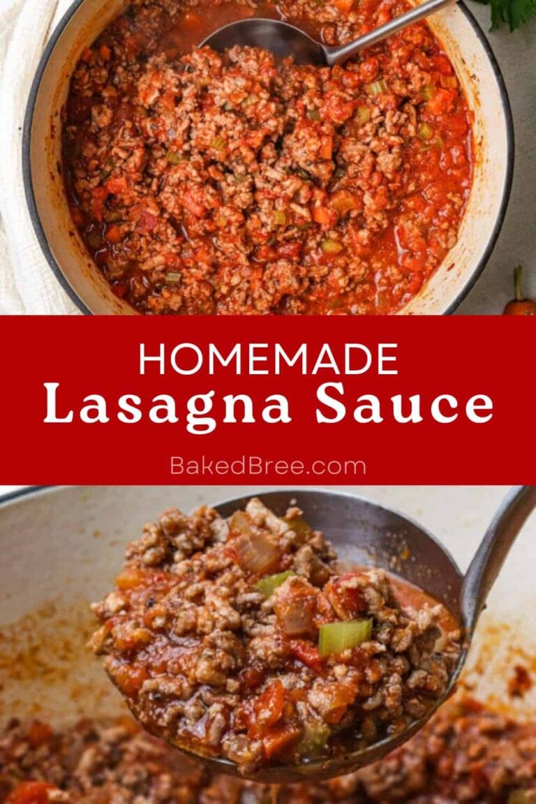 Tomato Sauce for Lasagna | Baked Bree