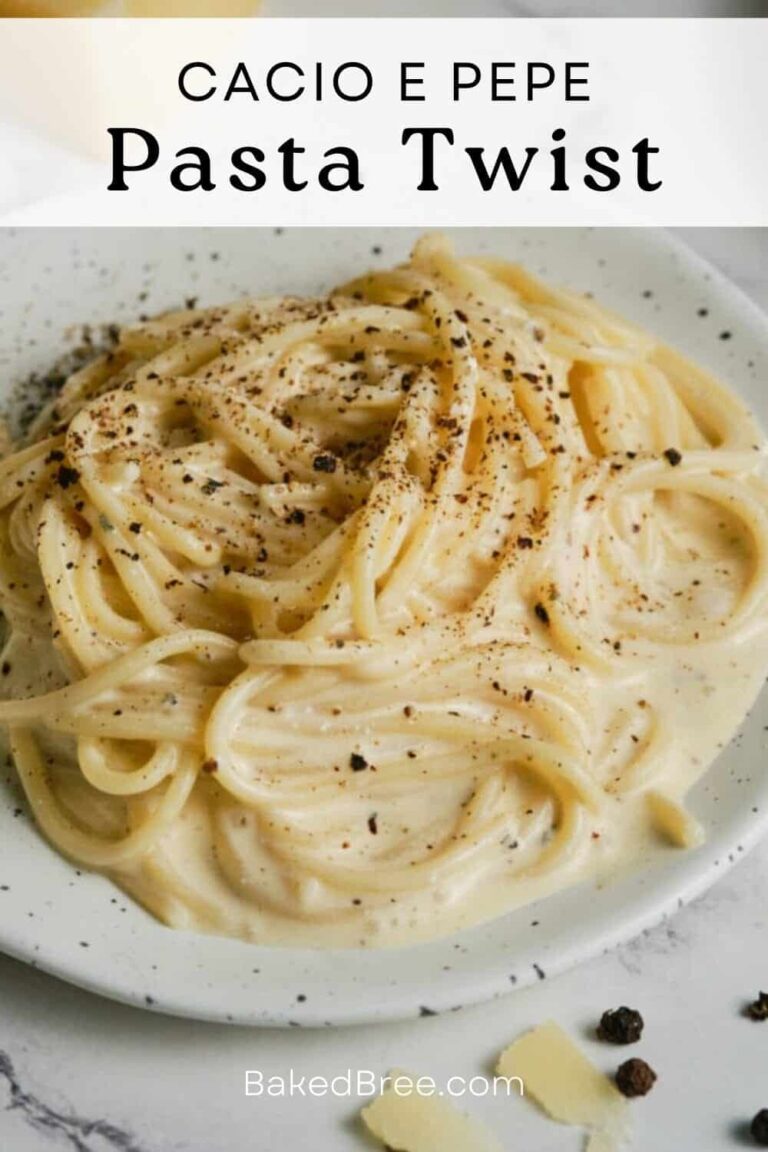 Cacio e Pepe Pasta Twist with Boursin | Baked Bree