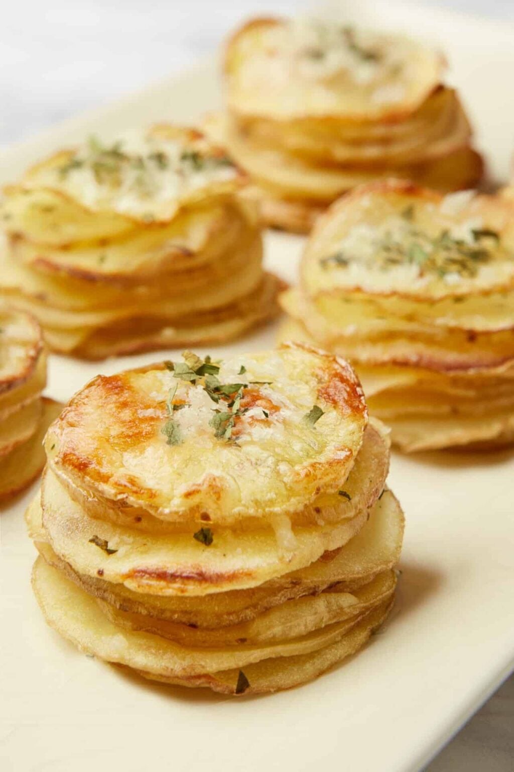 Crispy Muffin Tin Potato Stacks | Baked Bree