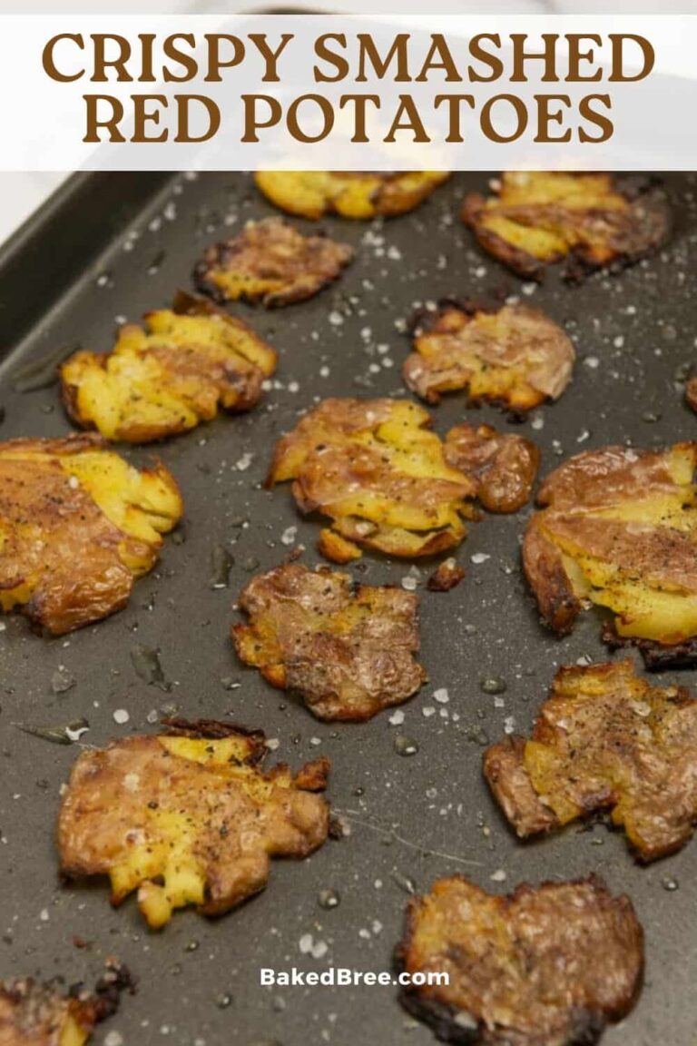 Crispy Smashed Red Potatoes | Baked Bree