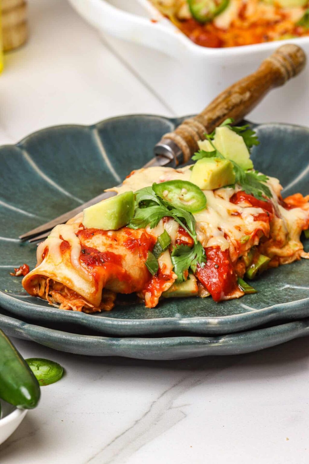 Instant Pot Chicken Enchiladas | Baked Bree