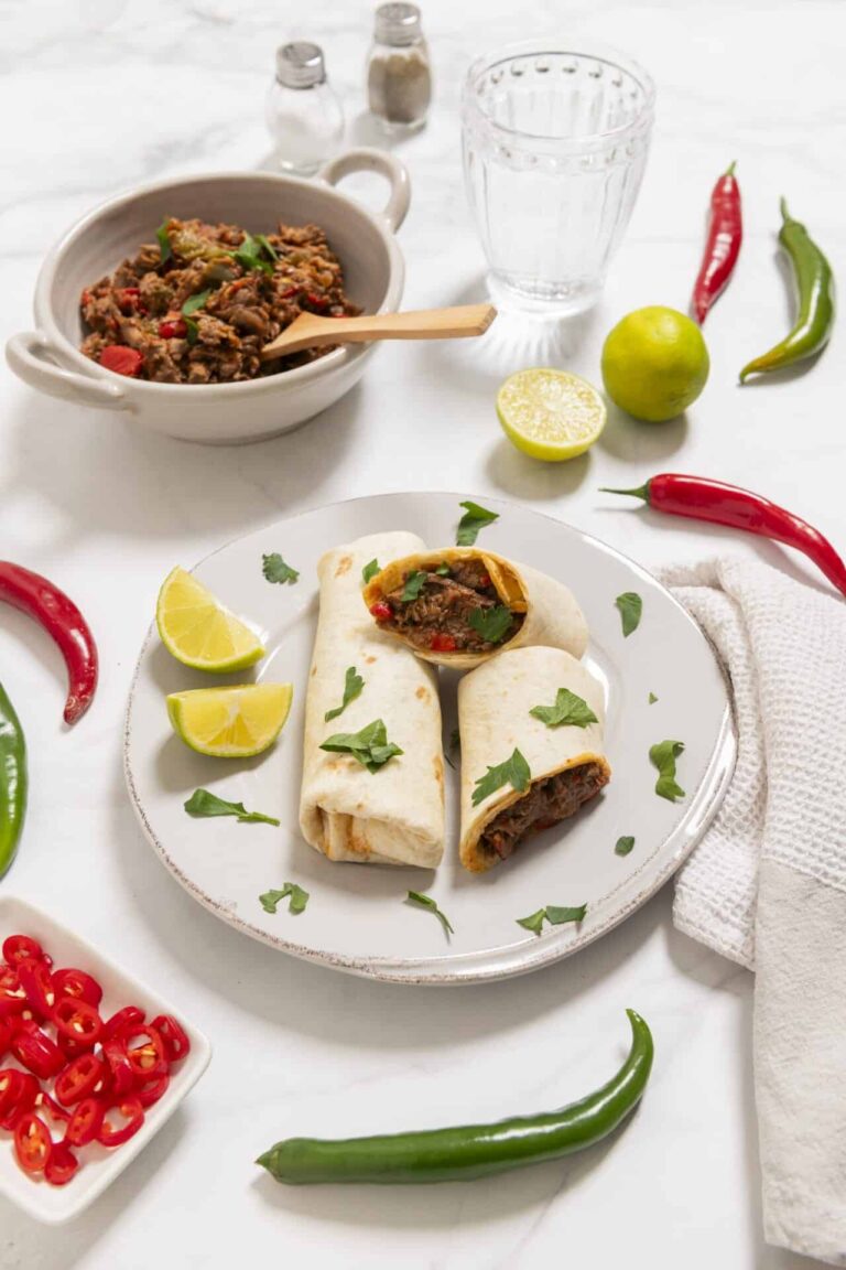 Machaca Burrito | Baked Bree