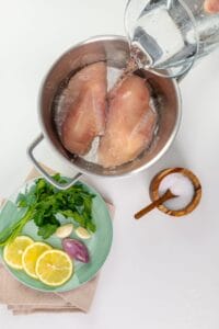 Poached Chicken Recipe | Baked Bree