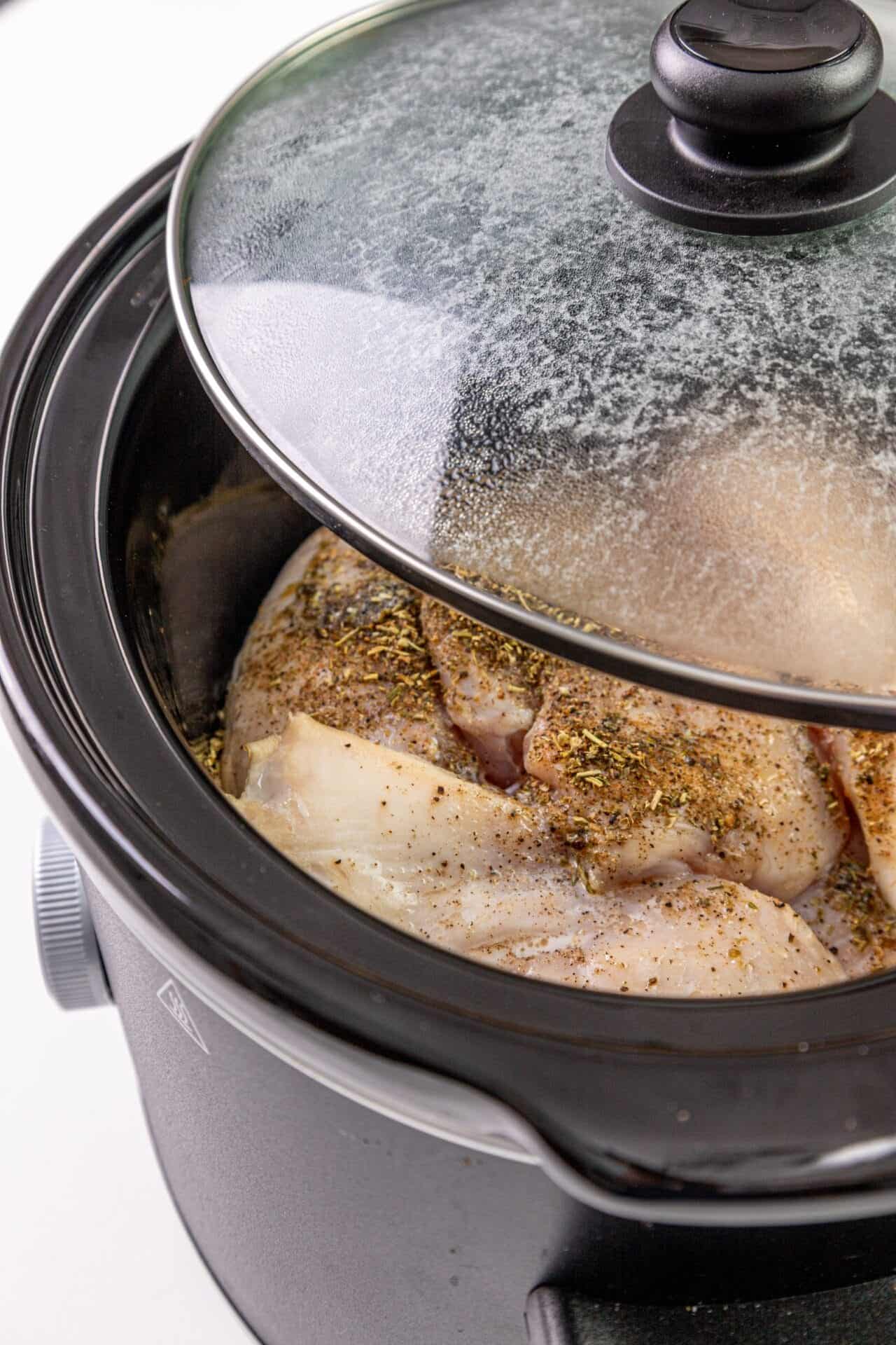 Frozen chicken in a crock pot store