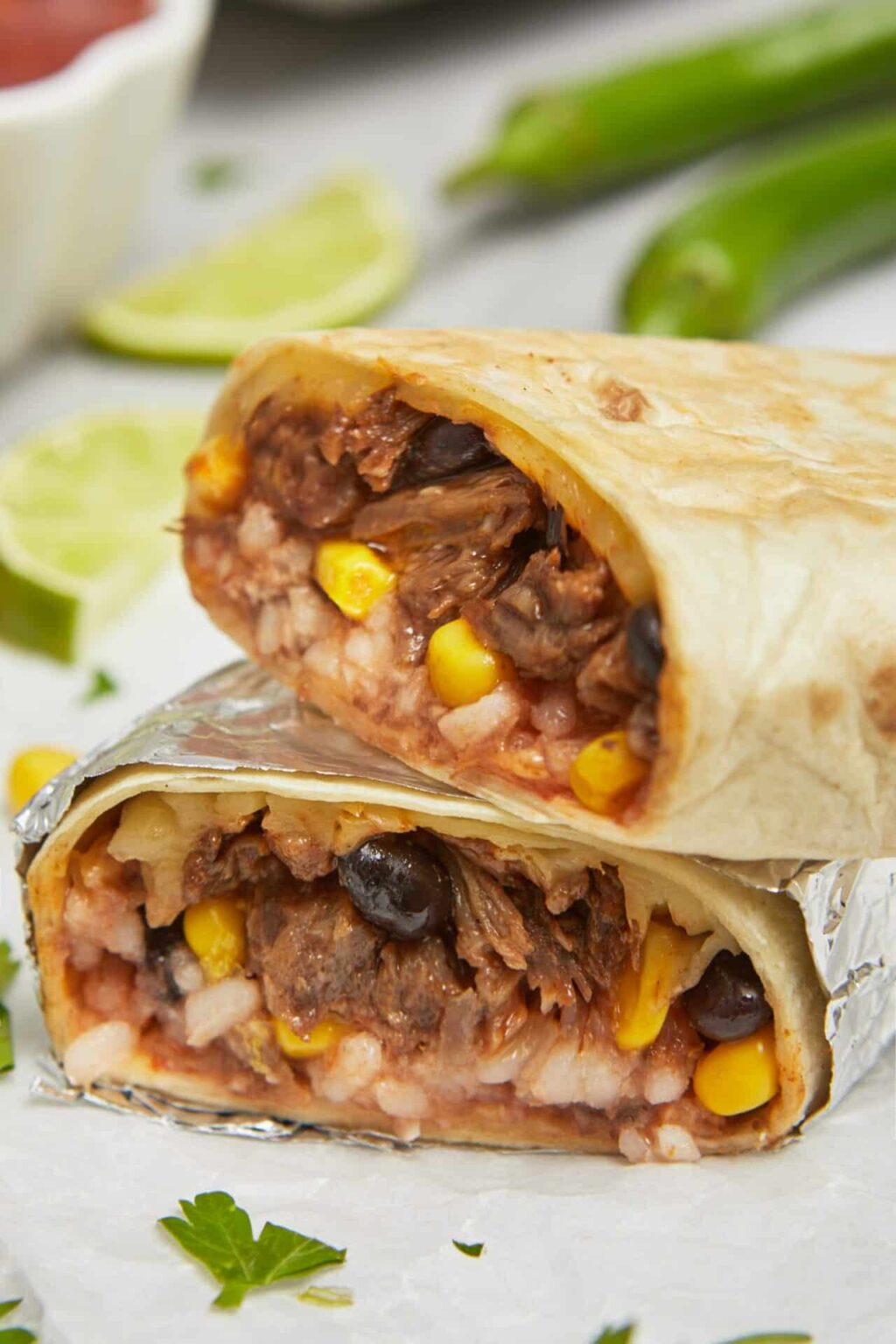 Shredded Beef Burritos | Baked Bree