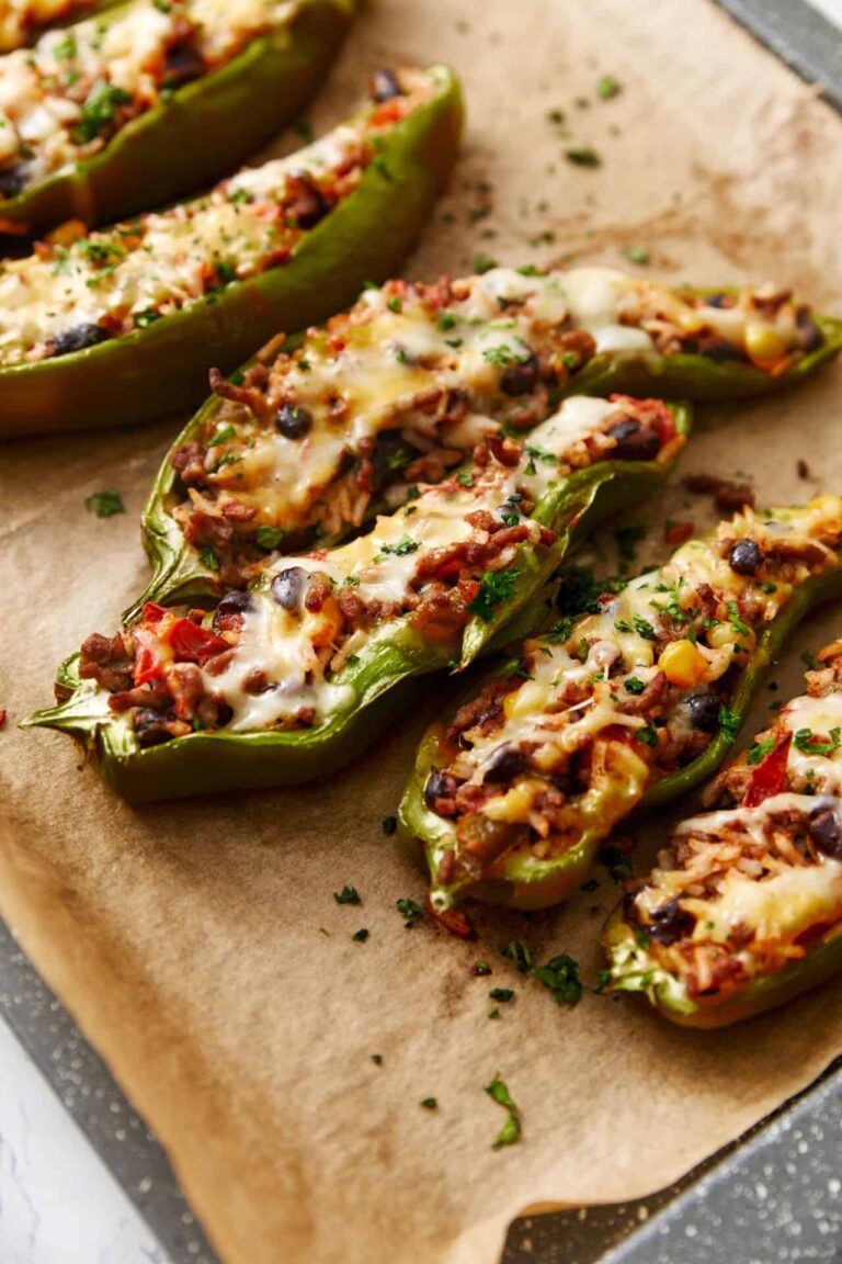 Stuffed Poblano Peppers | Baked Bree