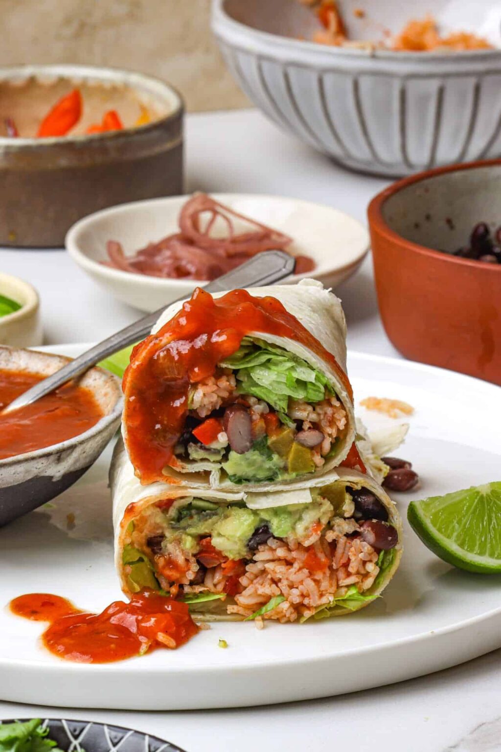 Vegetarian Burrito | Baked Bree