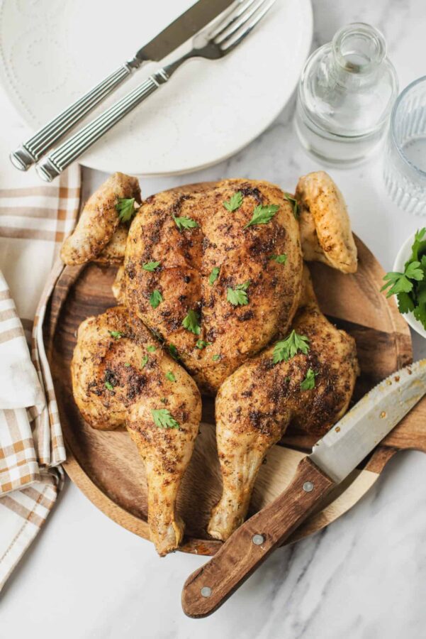 Spatchcock Chicken | Baked Bree