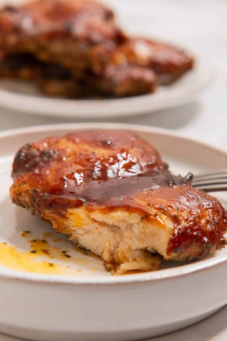 BBQ Boneless Chicken Thighs | Baked Bree