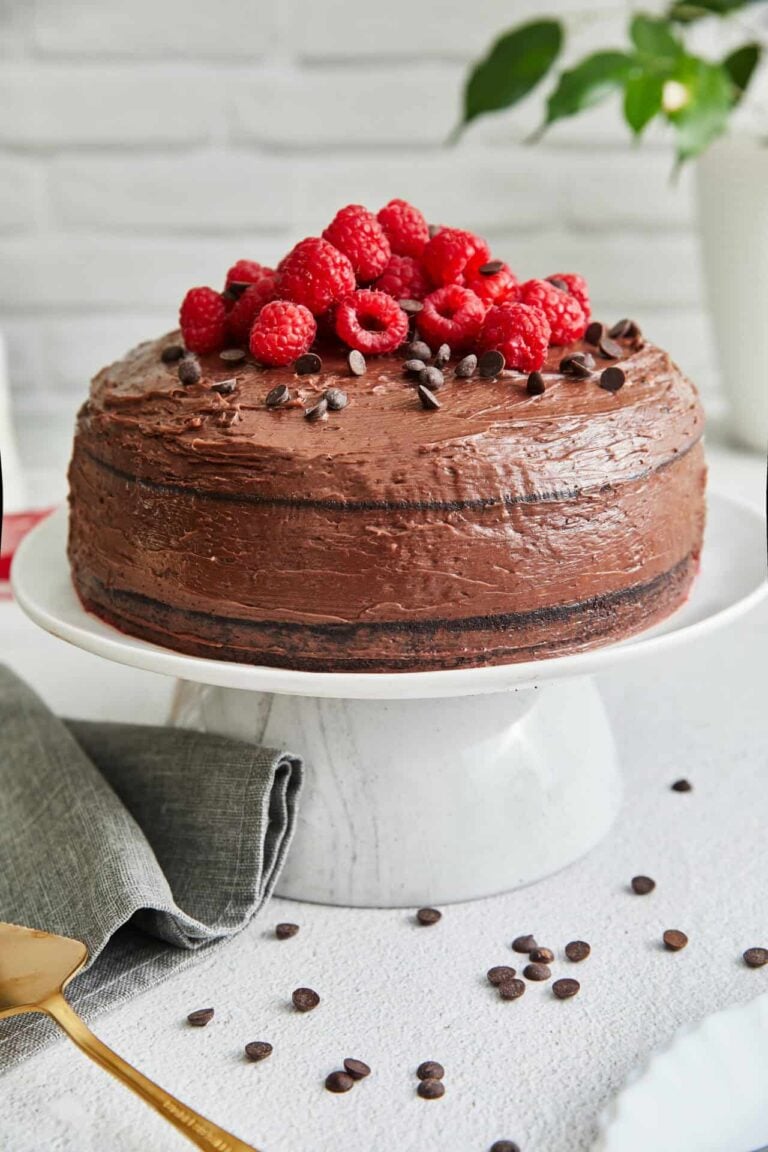 Chocolate Raspberry Cake | Baked Bree