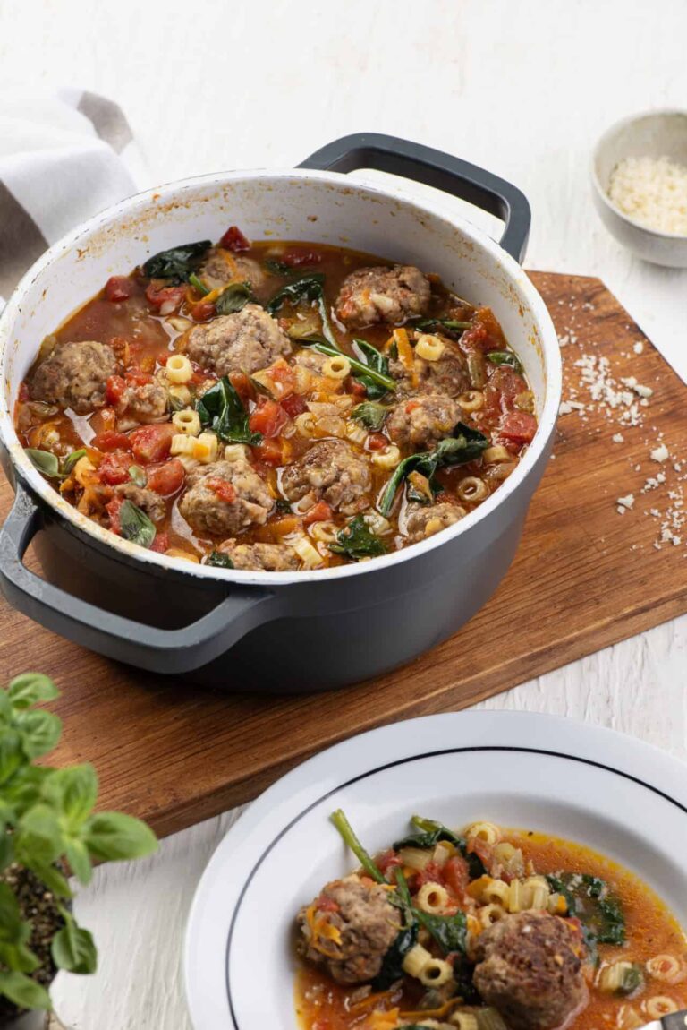 Meatball Soup Recipe | Baked Bree