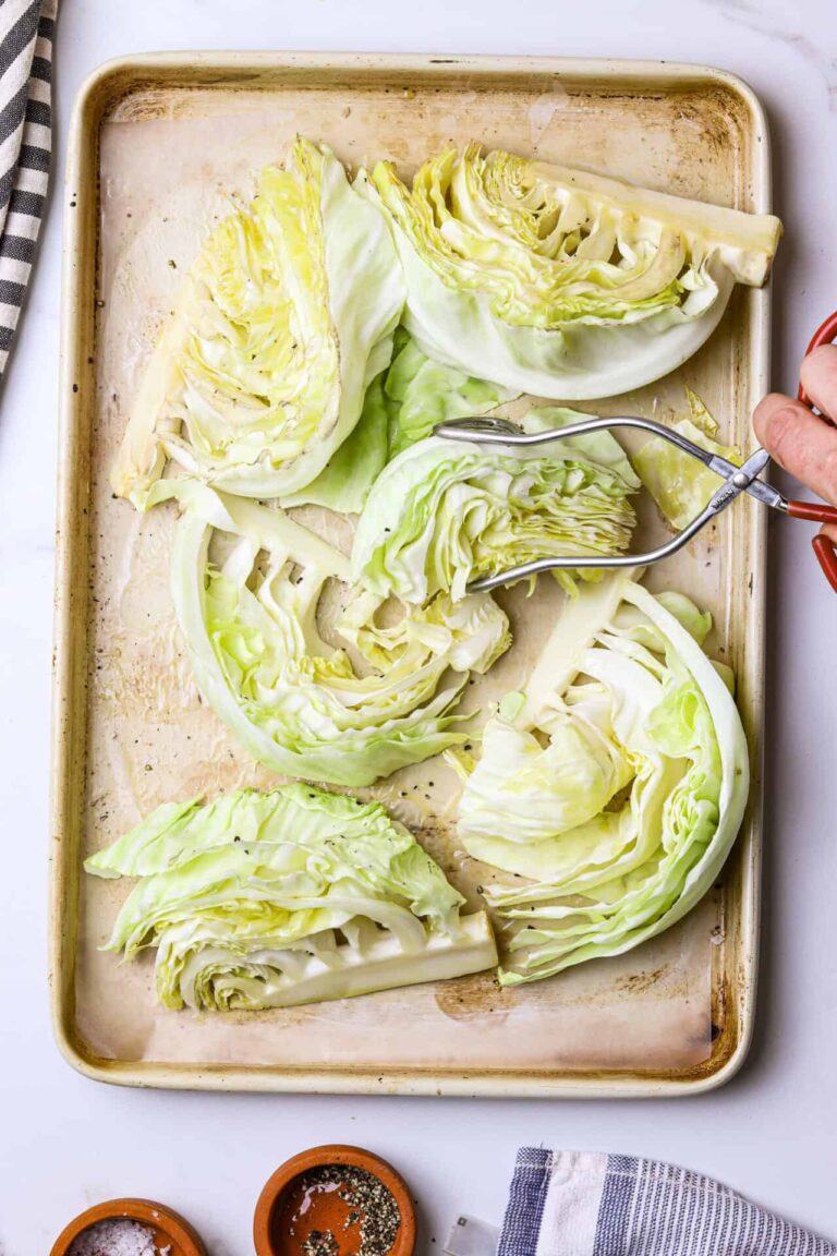 Roasted Cabbage Wedges Recipe | Baked Bree