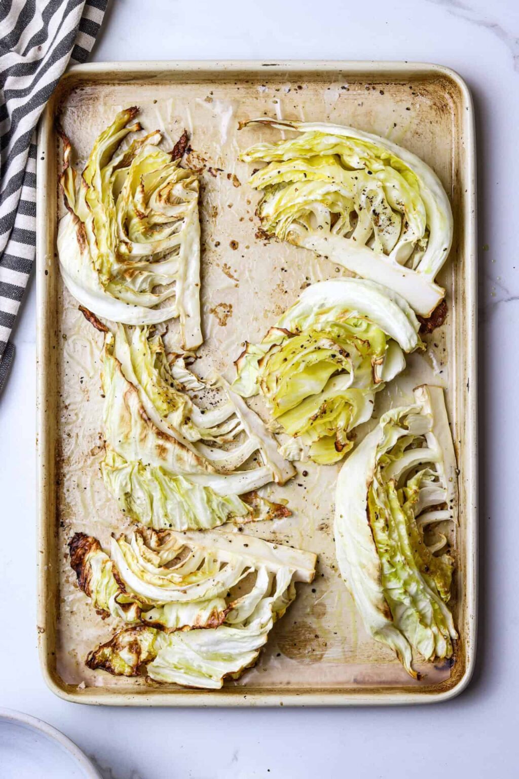 Roasted Cabbage Wedges Recipe | Baked Bree