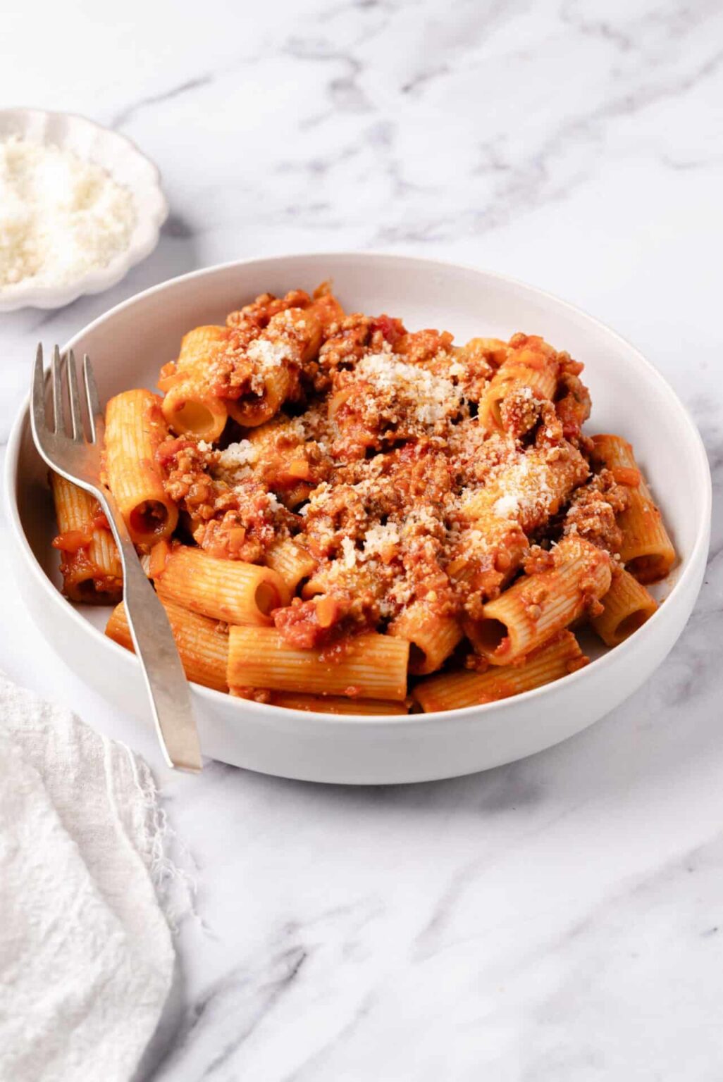 Rigatoni Bolognese Recipe | Baked Bree