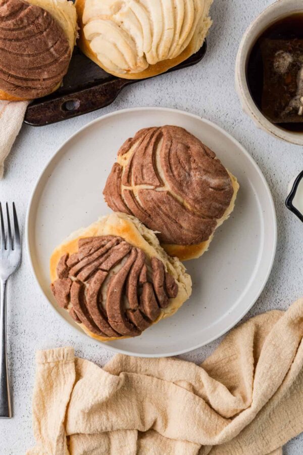 Conchas (Mexican Sweet Bread) | Baked Bree