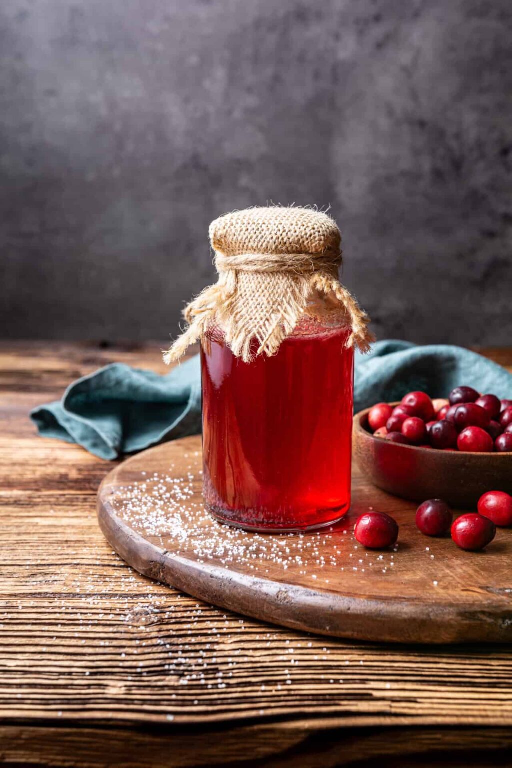 Cranberry Simple Syrup | Baked Bree