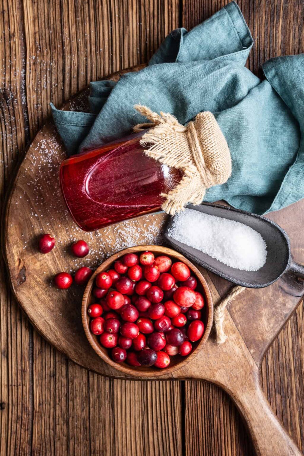 Cranberry Simple Syrup | Baked Bree