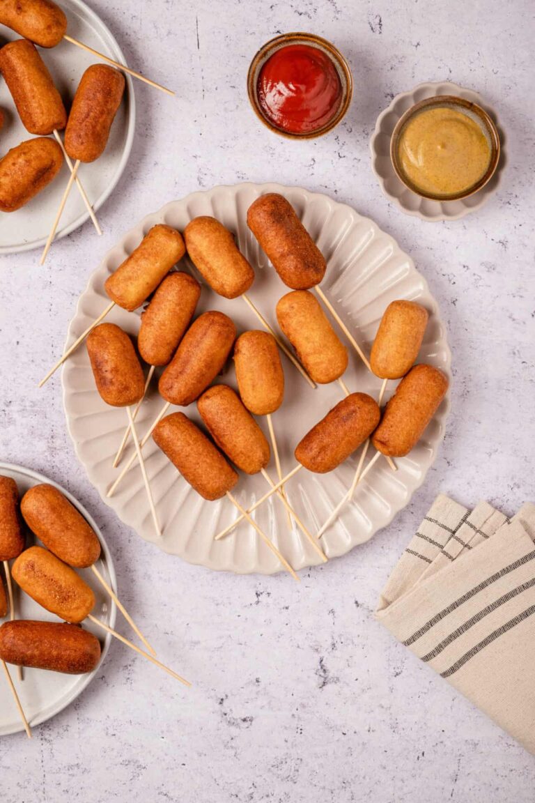 Mini Corn Dogs | Baked Bree