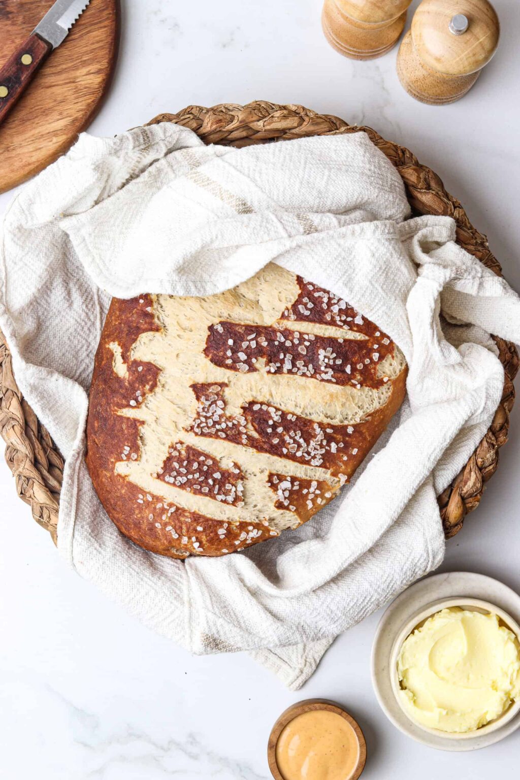 Pretzel Bread | Baked Bree