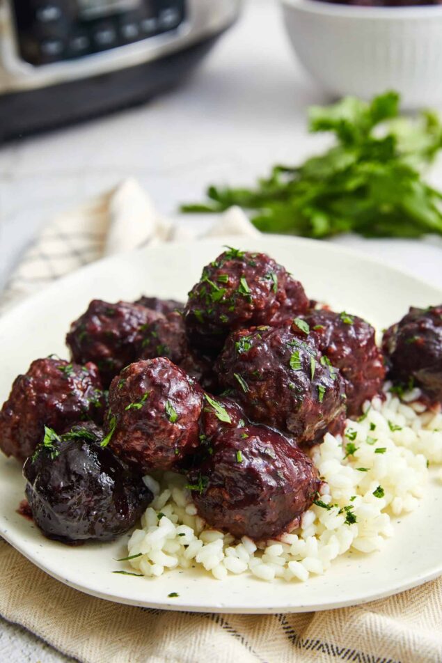 Grape Jelly Meatballs | Baked Bree
