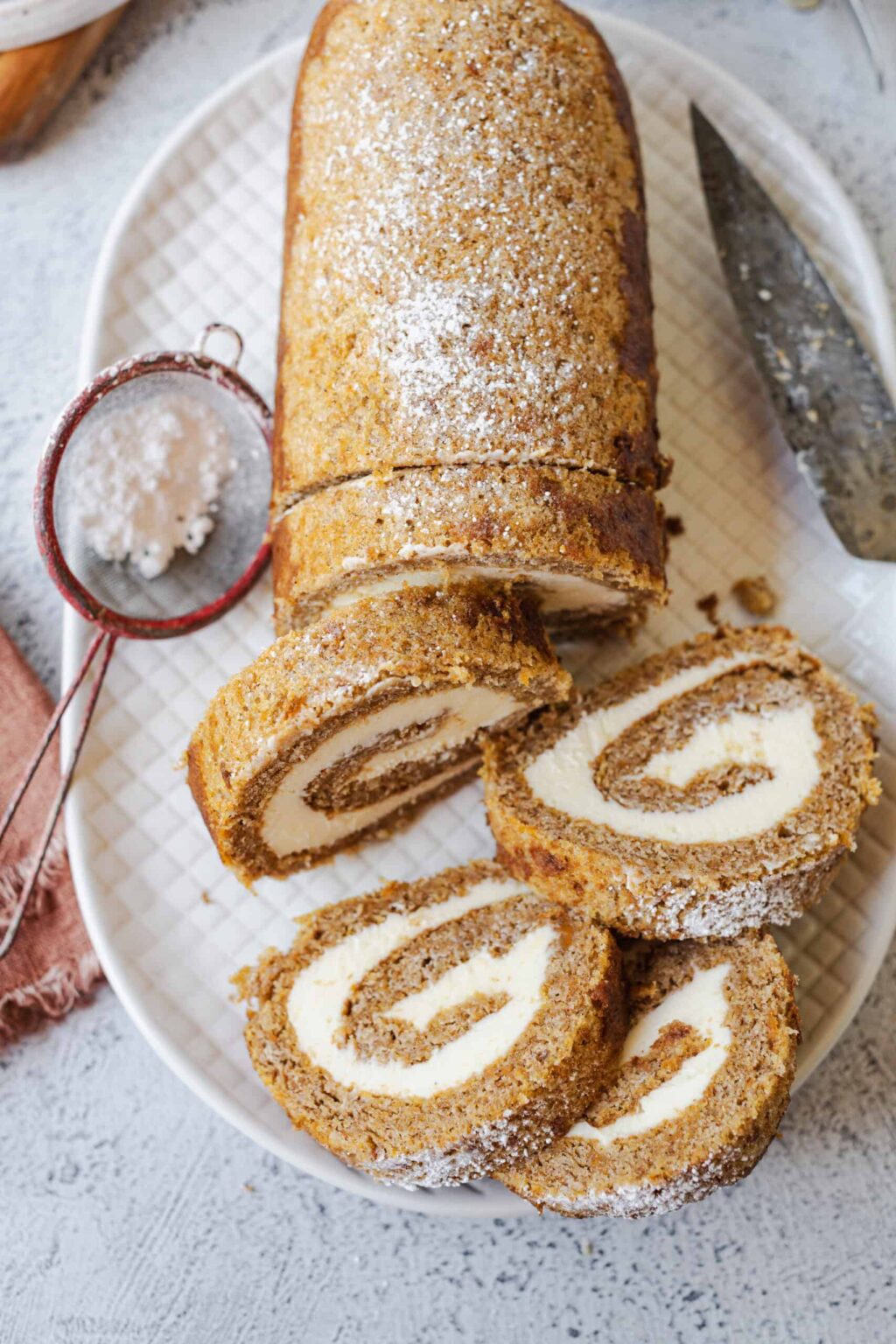 Pumpkin Roll Recipe | Baked Bree