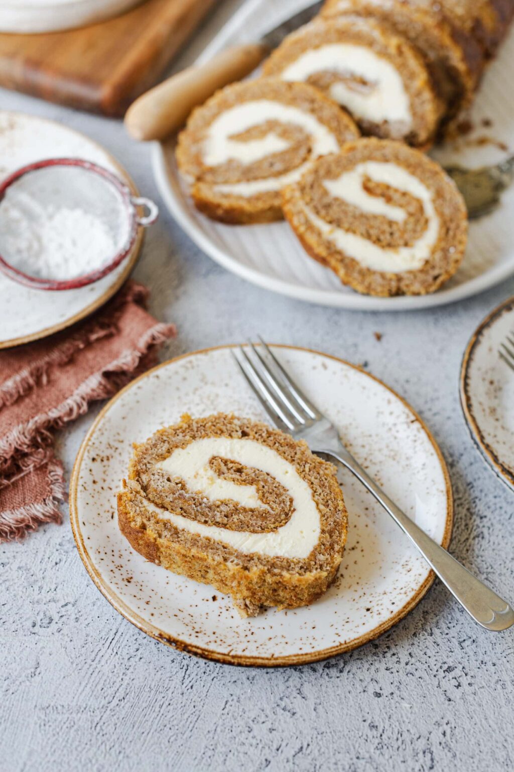 Pumpkin Roll Recipe | Baked Bree