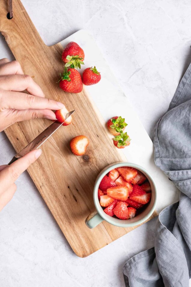 Strawberry Milkshake | Baked Bree