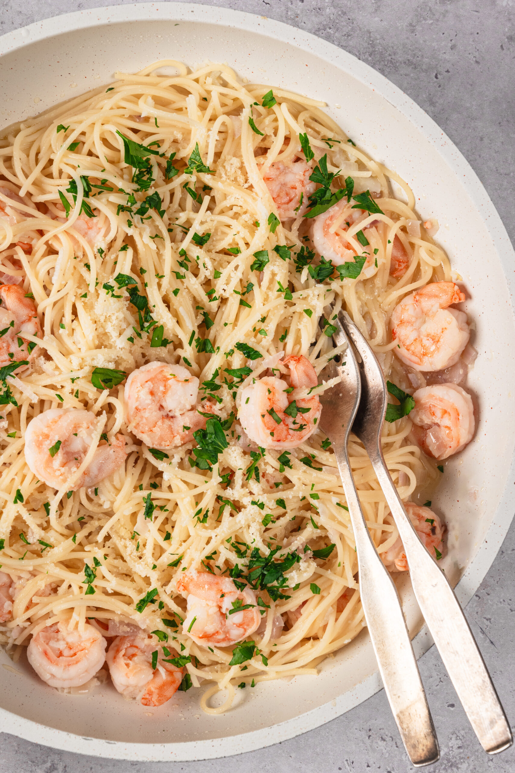 Angel Hair Pasta With Shrimp | Baked Bree
