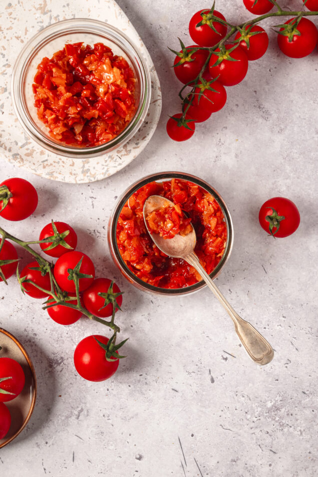 Tomato Relish Recipe | Baked Bree