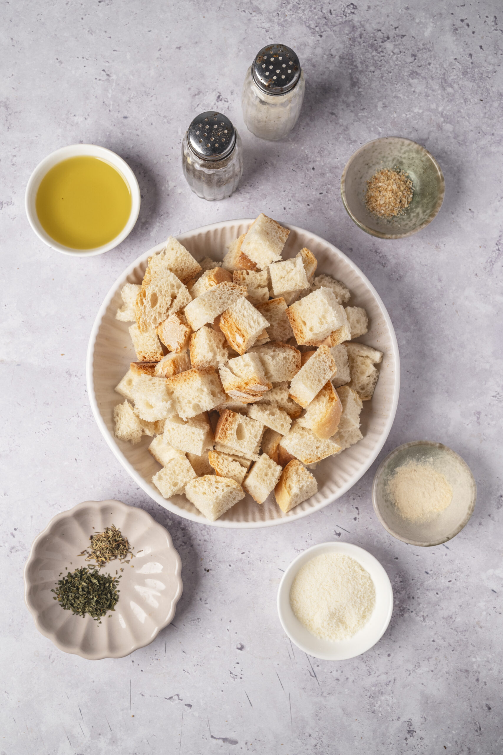 Caesar Croutons | Baked Bree