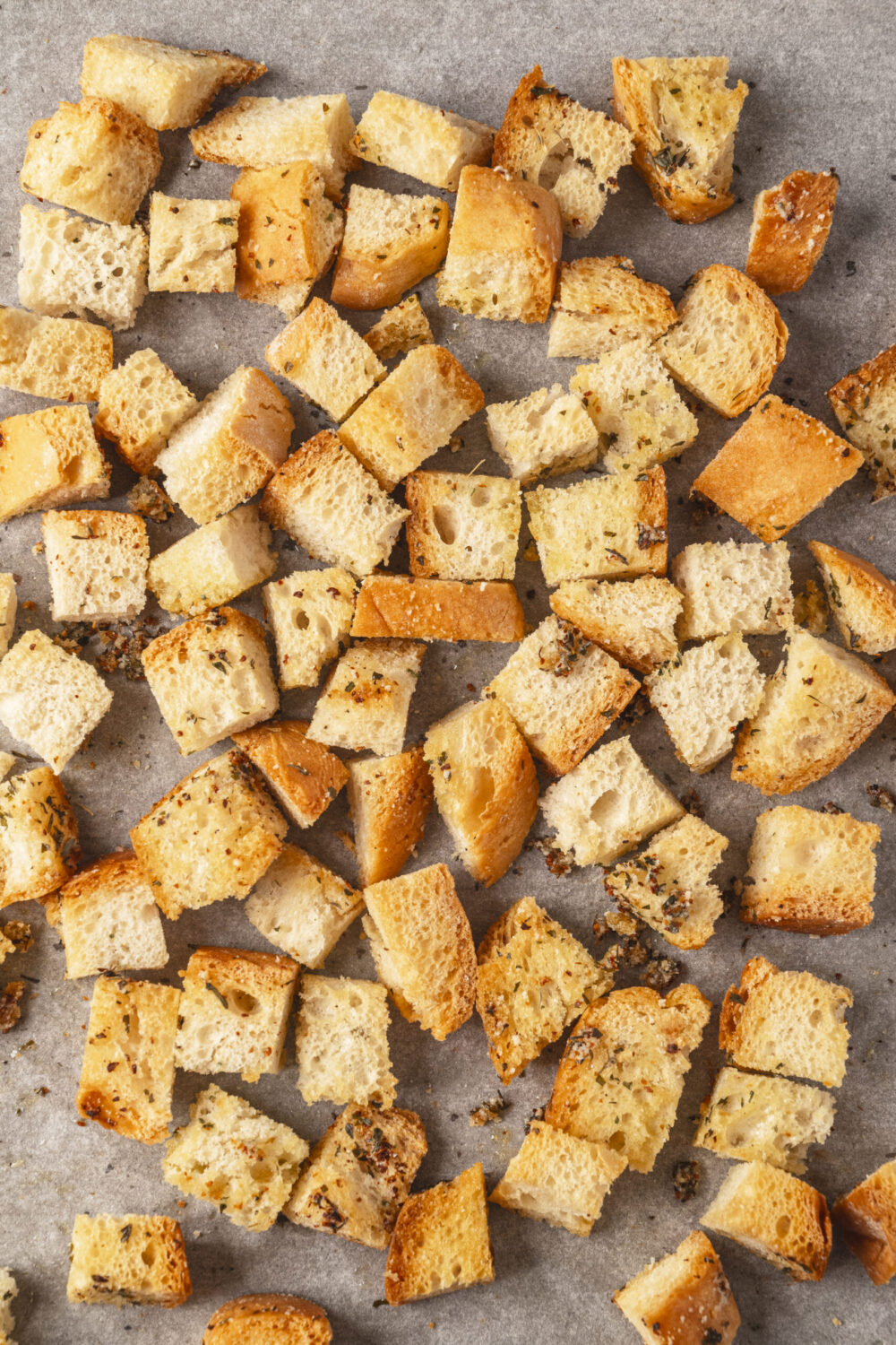 Caesar Croutons | Baked Bree